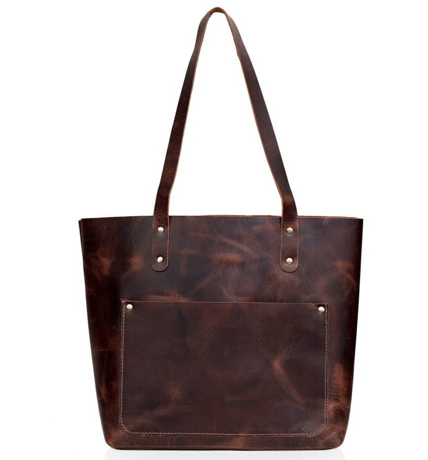 Callie Handcrafted Leather Tote – Weston Cole